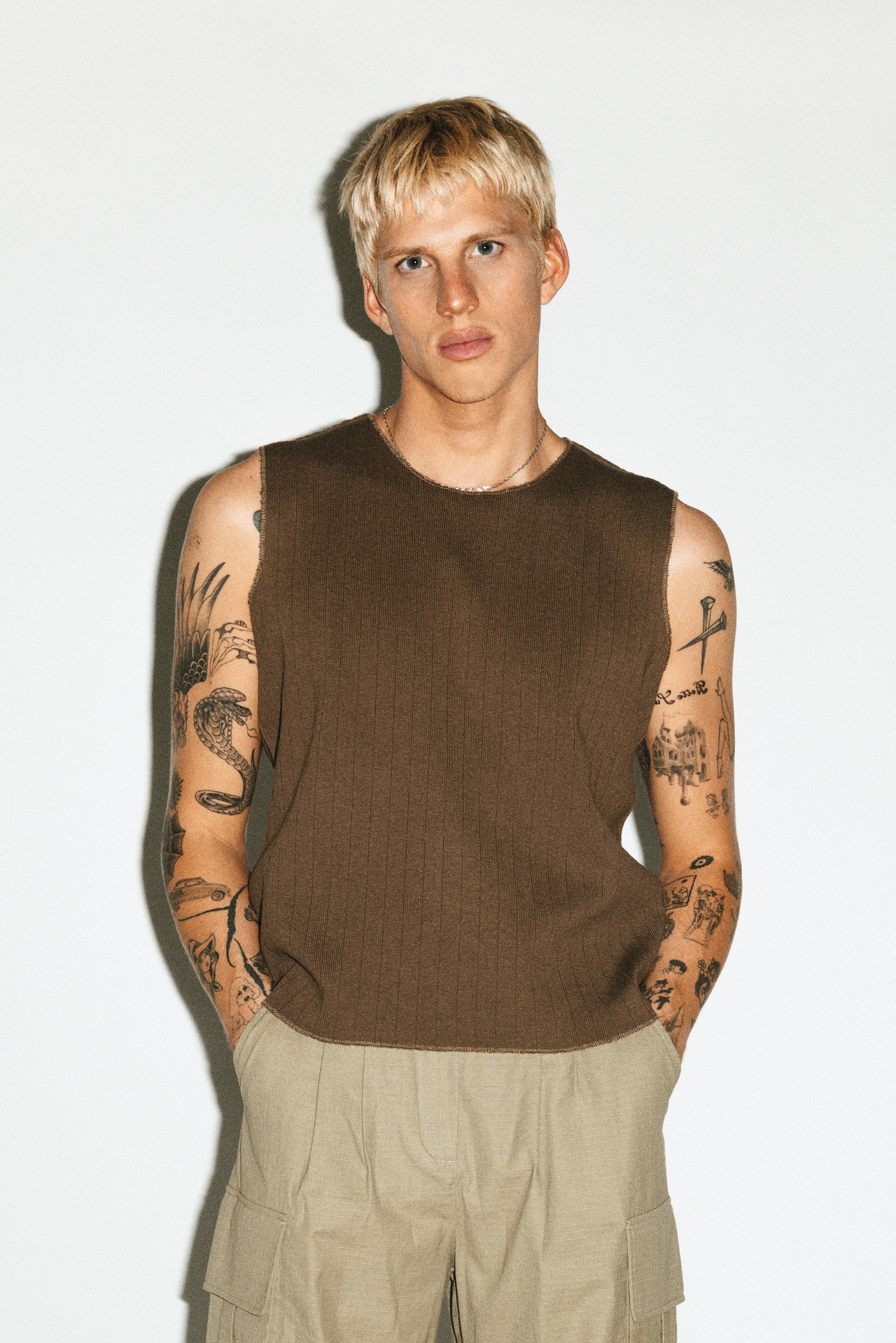 Camden Raw-Edge Muscle Tank | Sienna – California Arts